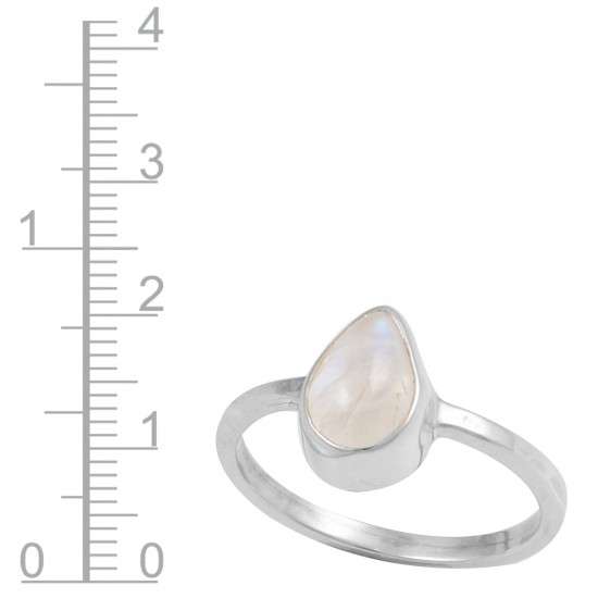 Rainbow Moonstone Ring